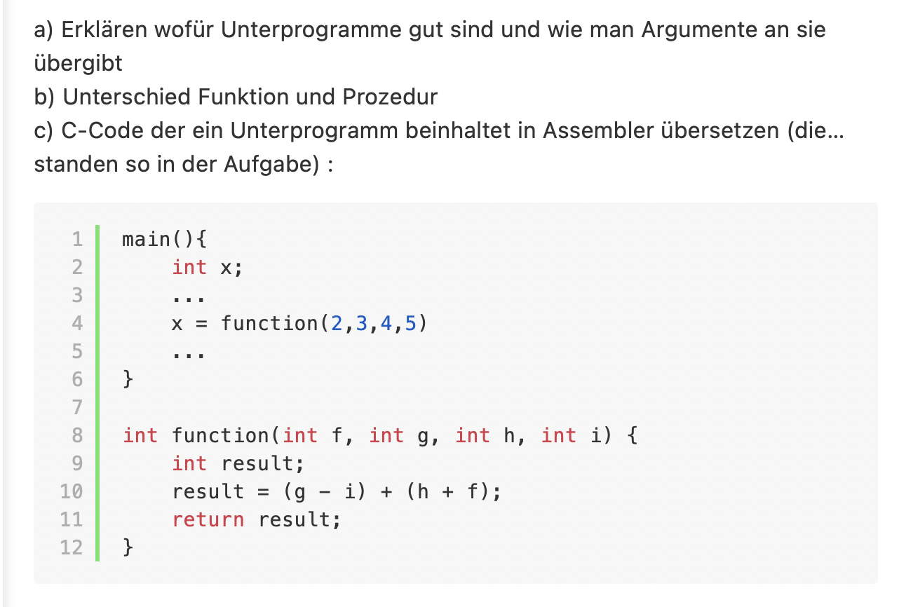 Solved a) Explain what subprograms are good for and how to | Chegg.com