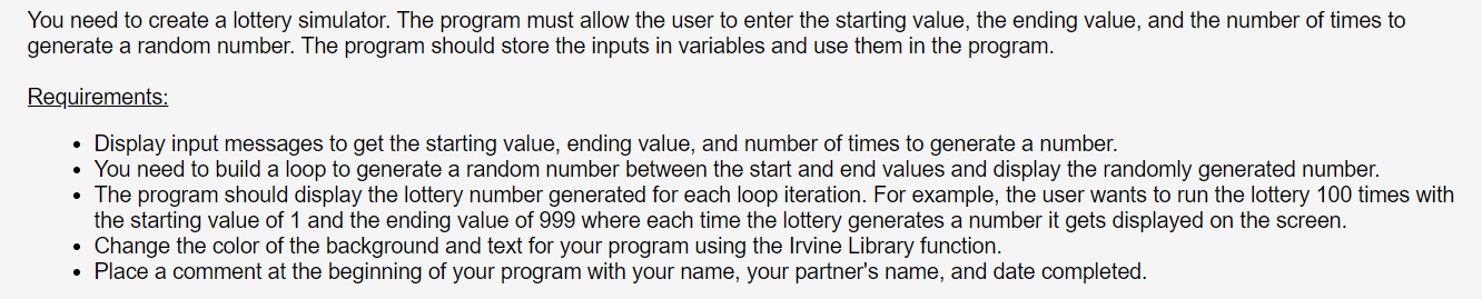 Solved NEEDS TO BE DONE IN VISUAL Studio 2022 COMMUNITY | Chegg.com