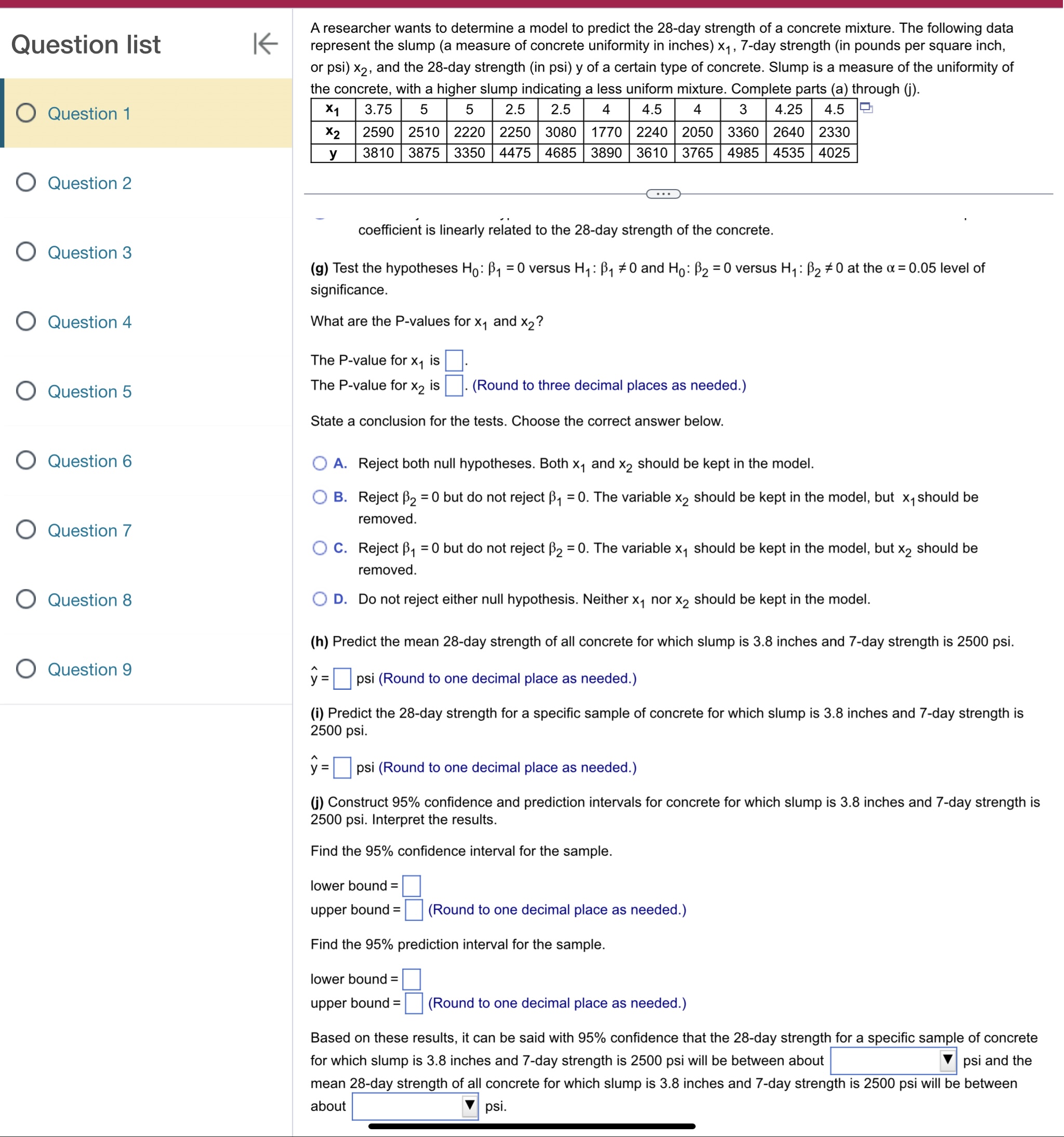 lestion list ← A researcher wants to determine a | Chegg.com