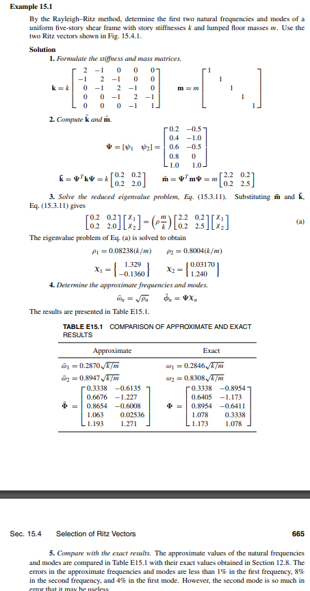 Solved By the Rayleigh–Ritz method, determine the first two | Chegg.com