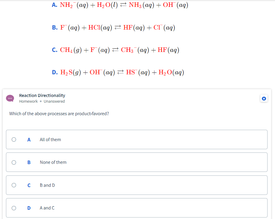 Solved A. NH2 (aq) + H2O(l) = NH3(aq) + OH (aq) B. F (aq) + | Chegg.com Solved A. NH2 (aq) + H2O(l) = NH3(aq) + OH (aq) B. F (aq) + | Chegg.com