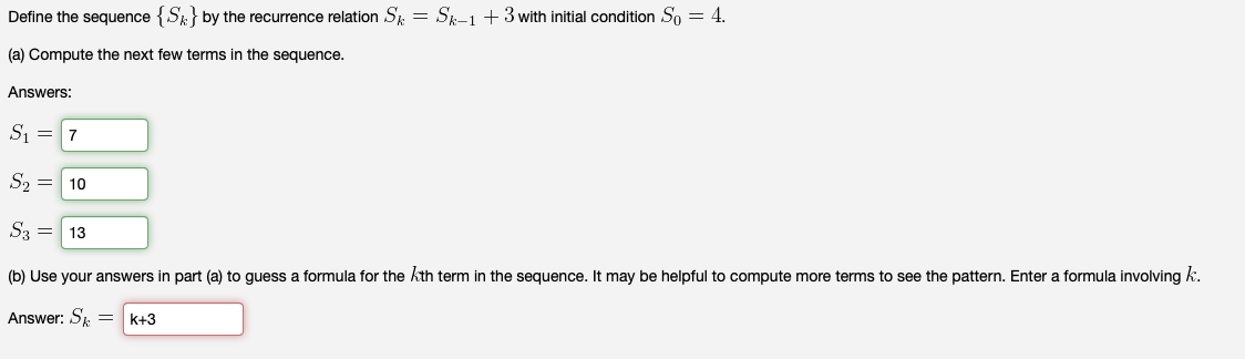 Solved Define the sequence {S} by the recurrence relation S | Chegg.com