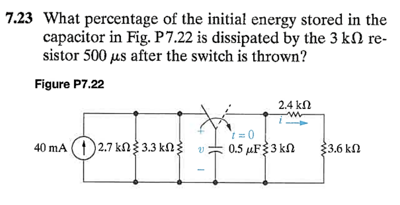 Solved .23 What percentage of the initial energy stored in | Chegg.com
