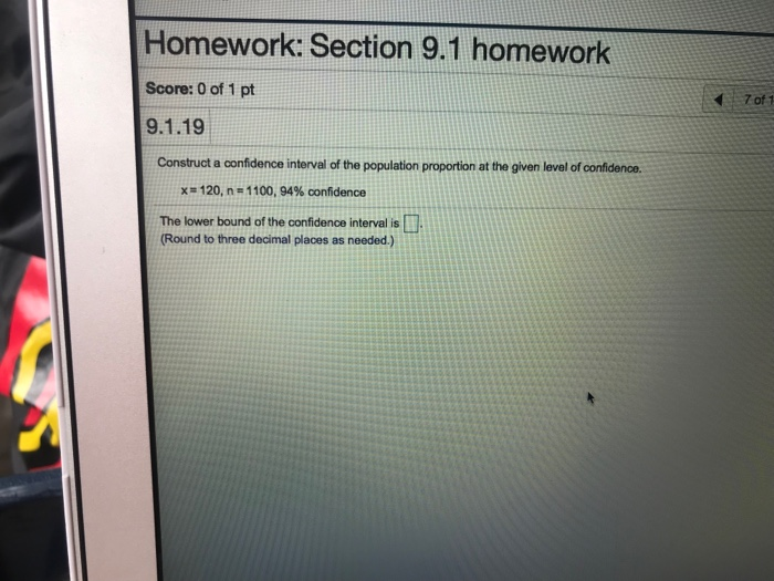 Solved Homework: Section 9.1 homework Score: 0 of 1 pt | Chegg.com