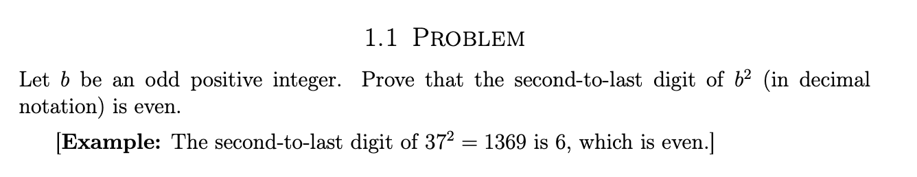 Solved Let b be an odd positive integer. Prove that the | Chegg.com