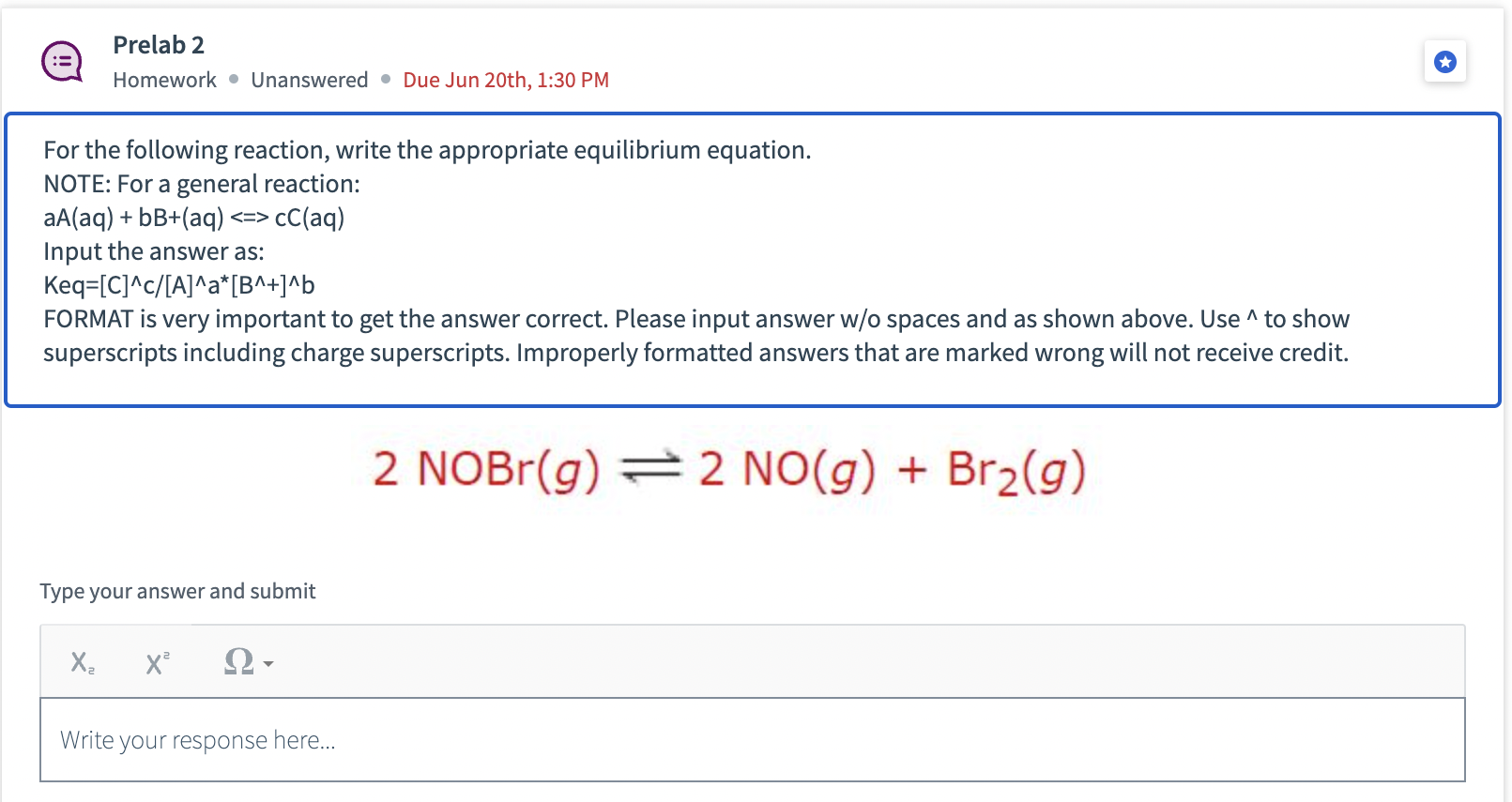 Solved For the following reaction, write the appropriate | Chegg.com