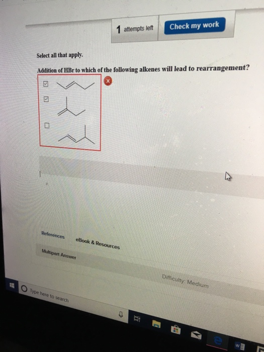 Solved Check my work 1 attempts left Select all that apply. | Chegg.com