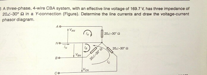 Solved SA three-phase, 4-wire CBA system, with an effective | Chegg.com