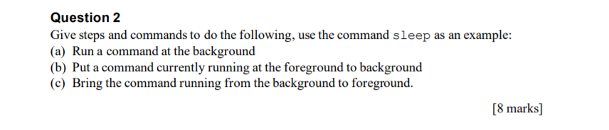 Solved Question 2 Give steps and commands to do the | Chegg.com
