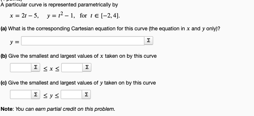 Solved A particular curve is represented parametrically by x | Chegg.com