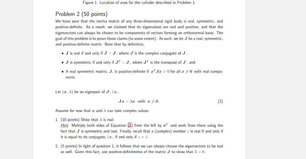 Problem 2 (50 points) We have seen that the inertia | Chegg.com