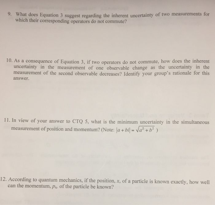 Solved Term 3: Variance and Uncertainty of, of the Consider | Chegg.com