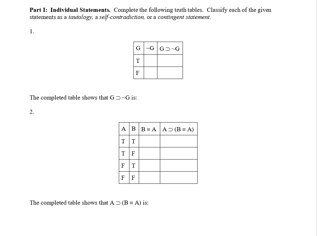 (A) Symbolization and Translation Part I: Use the | Chegg.com