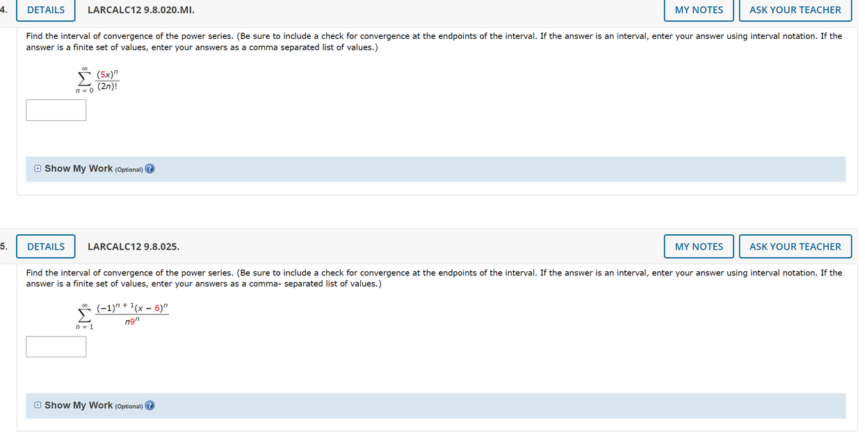 Solved answer is a finite set of values, enter your answers | Chegg.com