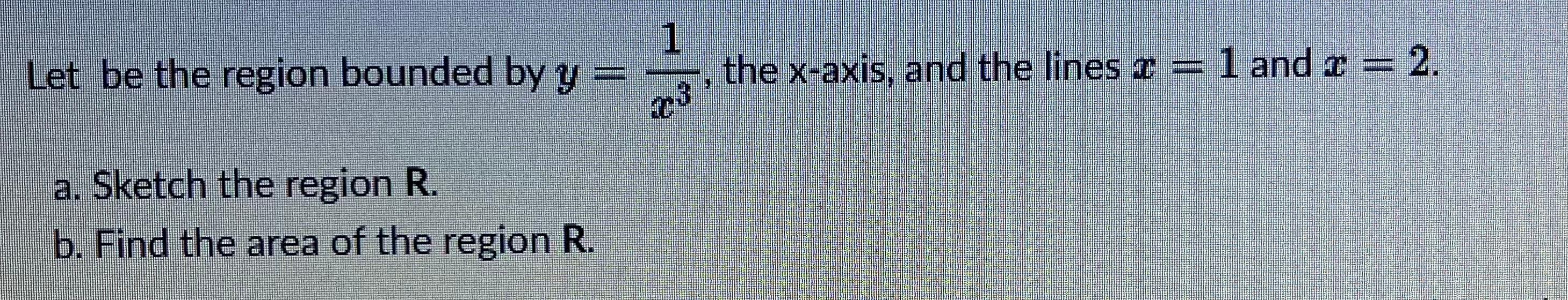 Solved Let be the region bounded by y=x31, the x-axis, and | Chegg.com