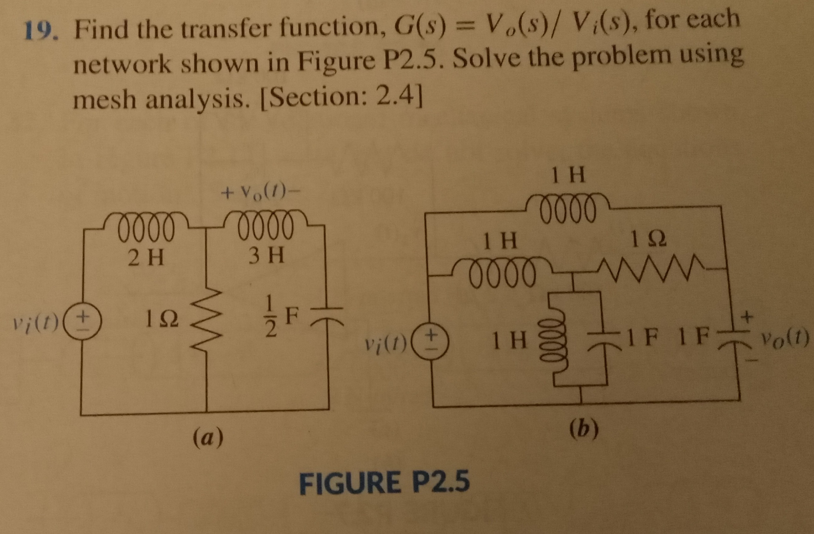 Solved Me piden encontrar la función de transferencia del | Chegg.com