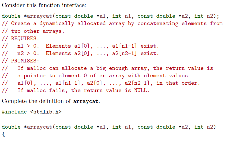 Solved Consider this function interface: double | Chegg.com