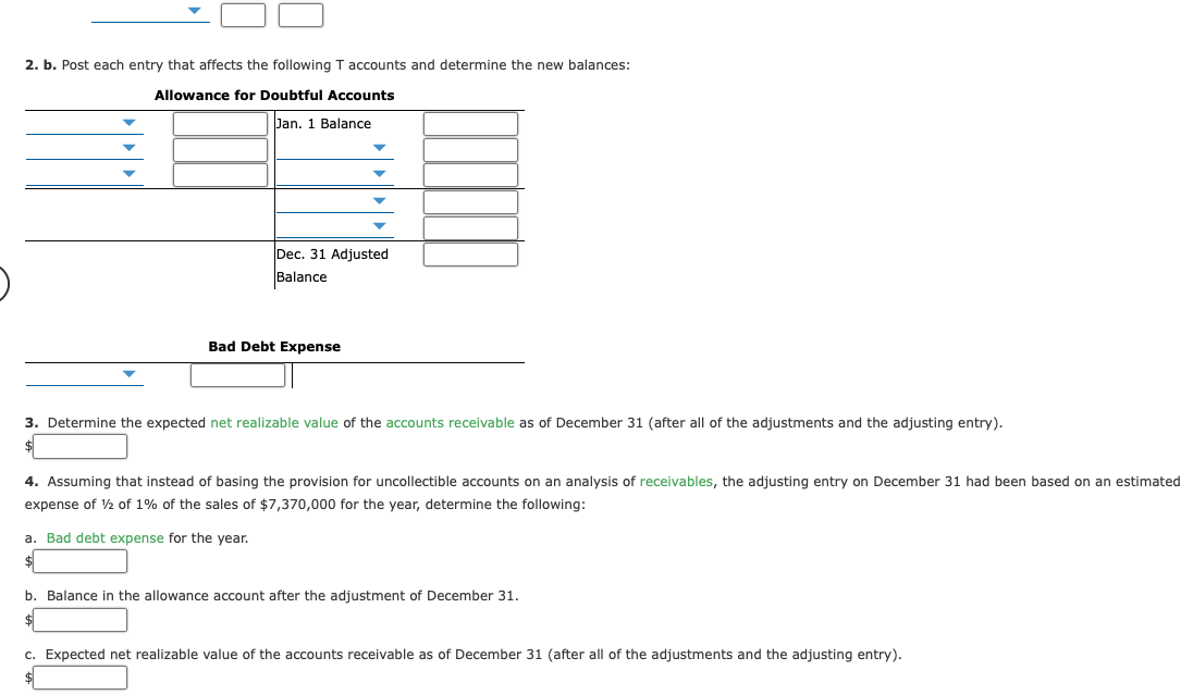 Solved Allowance method entries The following transactions | Chegg.com