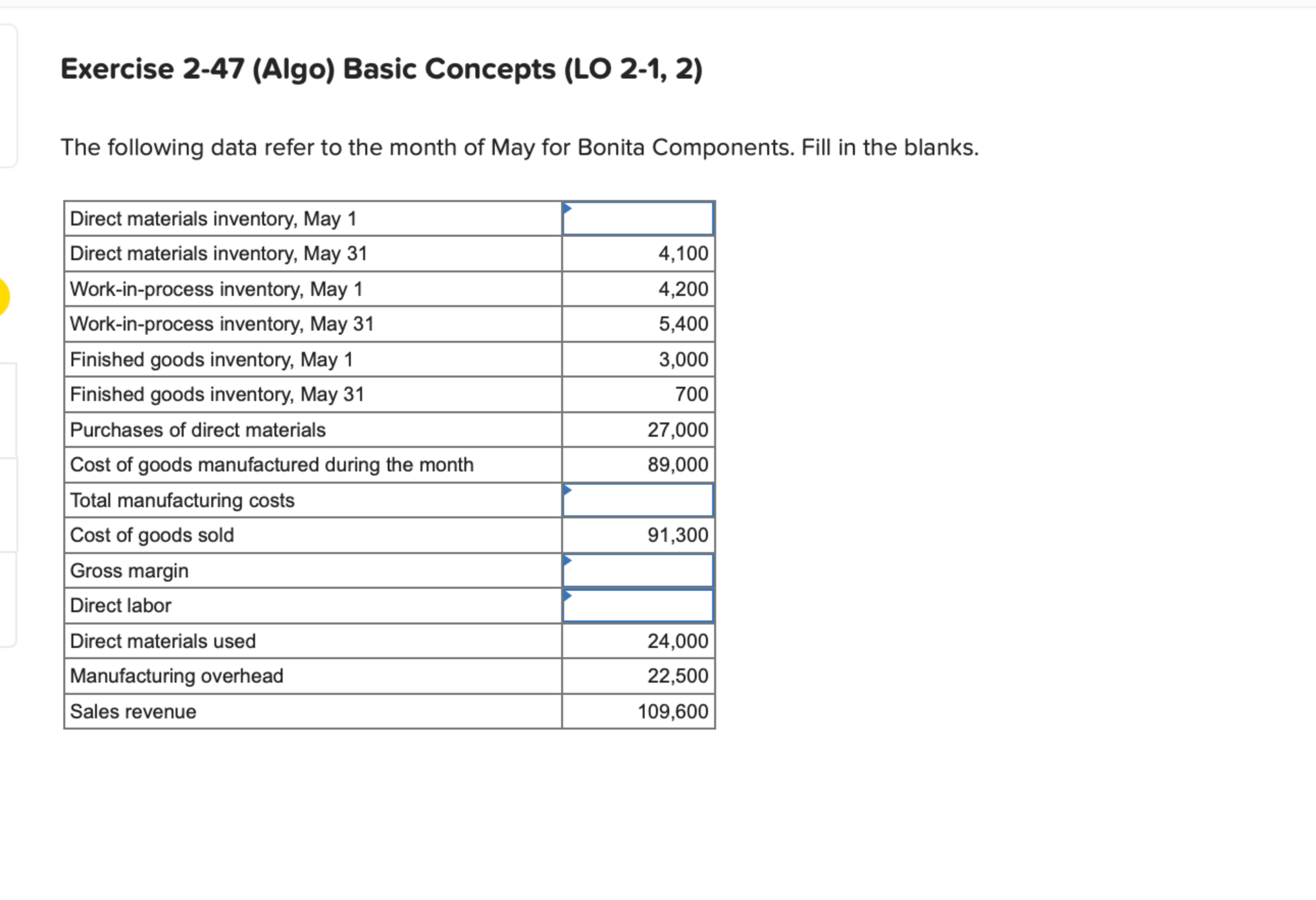Solved Exercise 2-47 (Algo) Basic Concepts (LO 2-1, 2)The | Chegg.com Solved Exercise 2-47 (Algo) Basic Concepts (LO 2-1, 2)The | Chegg.com