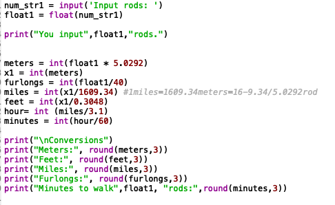 Solved 1 Input rods: You input 444.44 rods Conversion 4 | Chegg.com