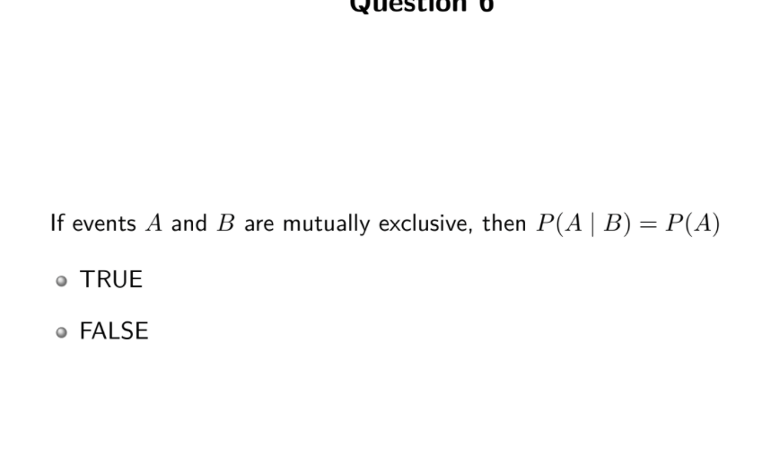 Solved If events A and B are mutually exclusive, then P(A B) | Chegg.com