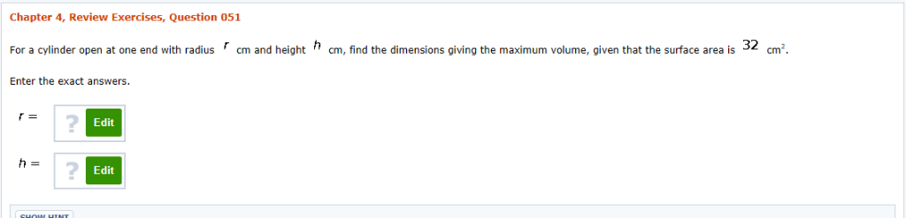 Solved Chapter 4, Review Exercises, Question 051 For a | Chegg.com