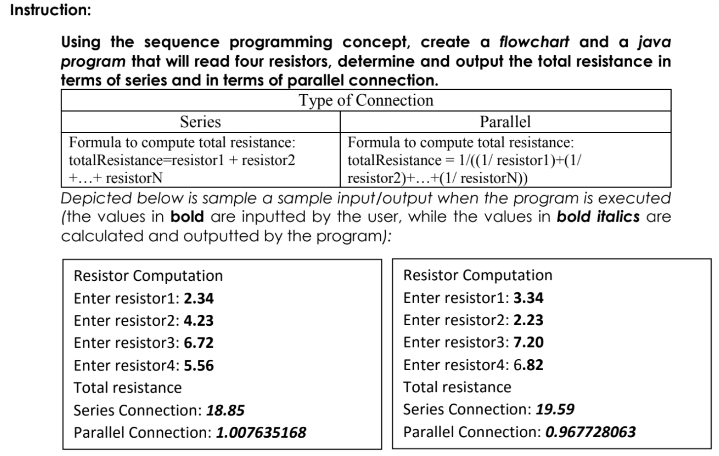 Solved Instruction: Using the sequence programming concept, | Chegg.com