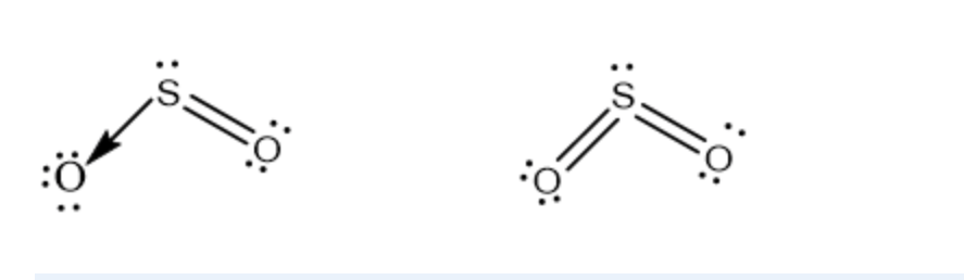 Solved The SO2 molecule has two resonance forms, each of | Chegg.com