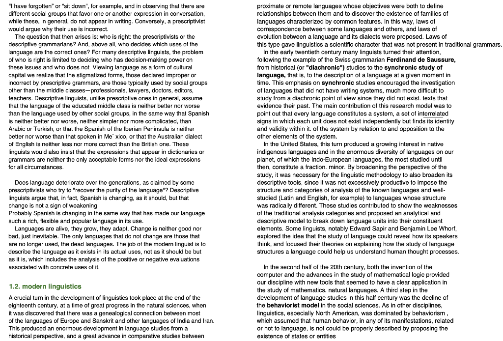 Solved Create four linguistic rules: one prescriptive and | Chegg.com