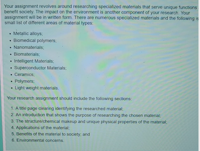 Solved Your assignment revolves around researching | Chegg.com