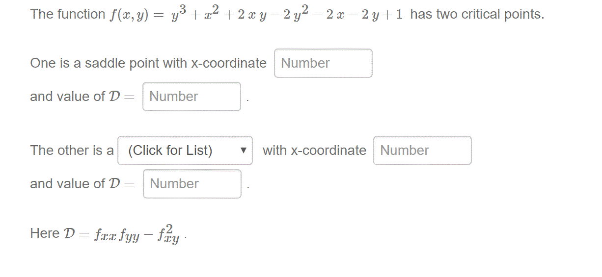 Solved The function f(x,y) = y3 + x2 +2 x y – 2 22 – 2 x – 2 | Chegg.com