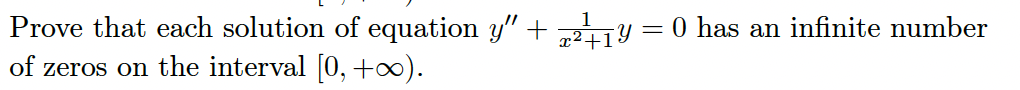 Solved Sturm Comparison Theoremprove That Each Solution Of