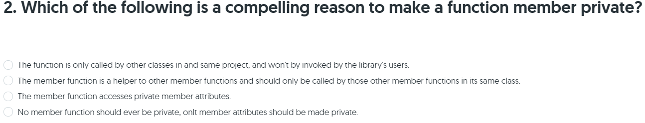 Solved 2. Which of the following is a compelling reason to | Chegg.com