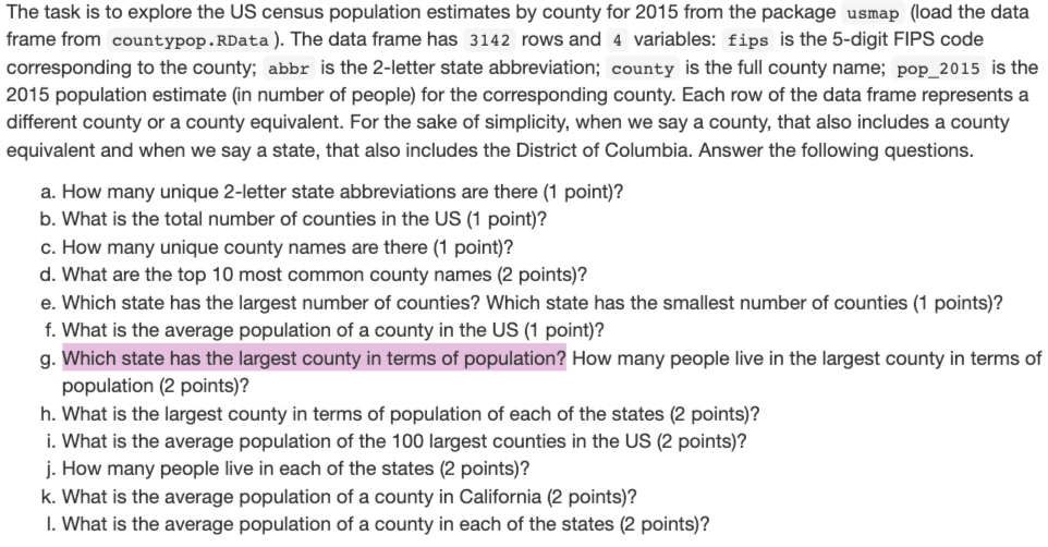 USE IN R studio and basic R language.you can use plyr | Chegg.com