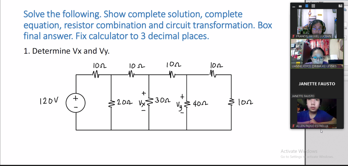 Solved Solve the following. Show complete solution, complete | Chegg.com