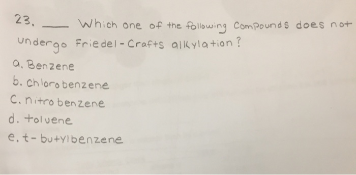 Solved Which one of the following compounds does not undergo | Chegg.com