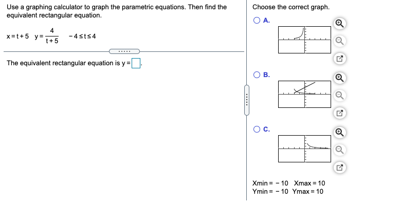 Solved Use a graphing calculator to graph the parametric | Chegg.com