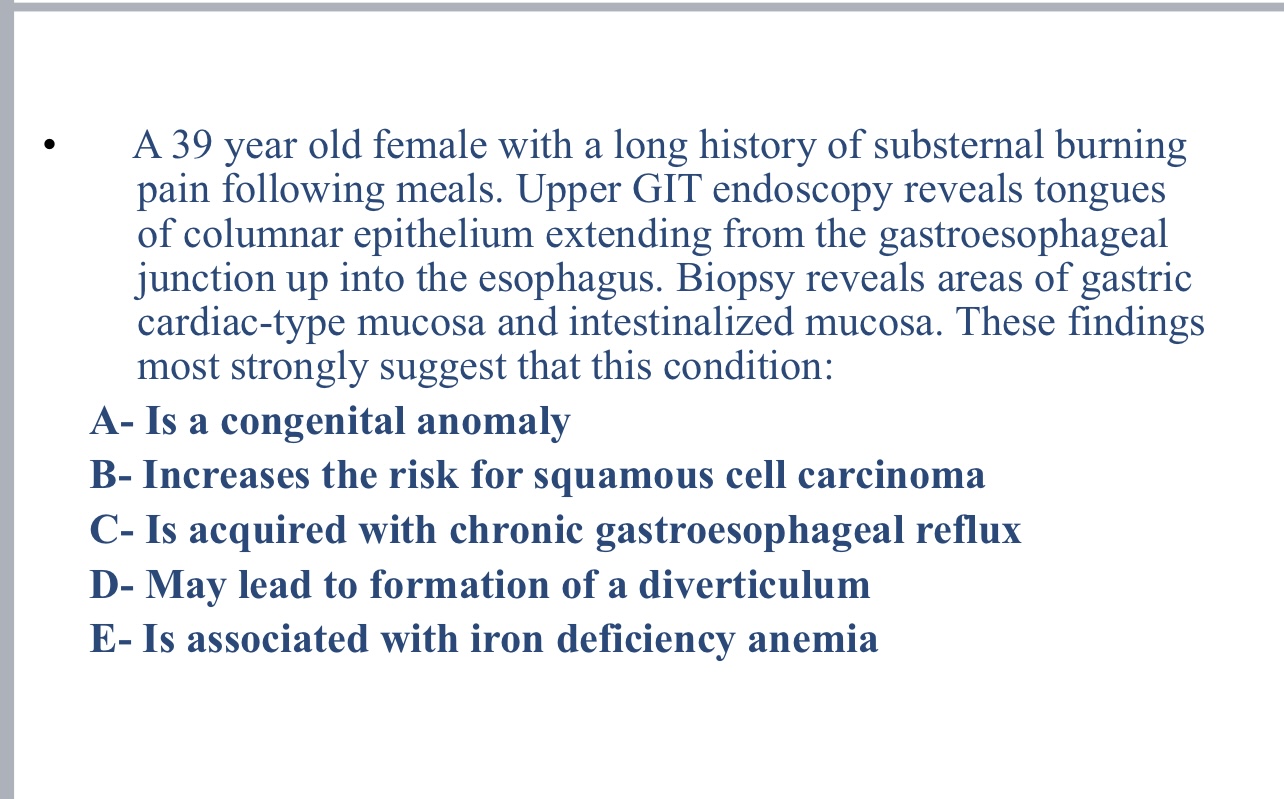 Solved A 39 year old female with a long history of | Chegg.com
