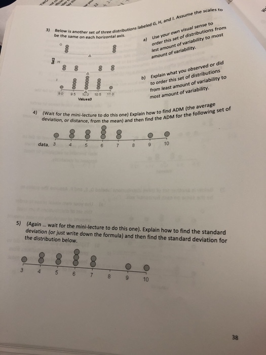 Solved QUANTIFYING VARIABILITY RELATIVE TO THE MEAN (This is | Chegg.com