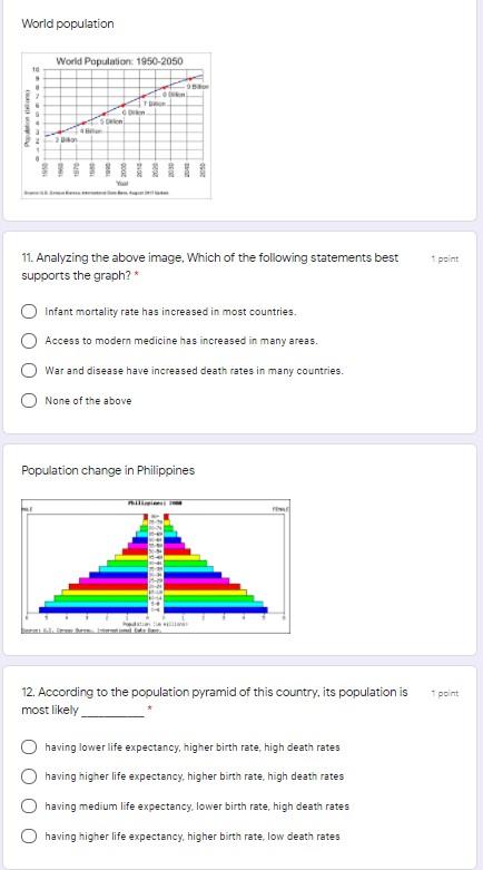Solved World population World Population: 1950-2050 2 . Porn | Chegg.com
