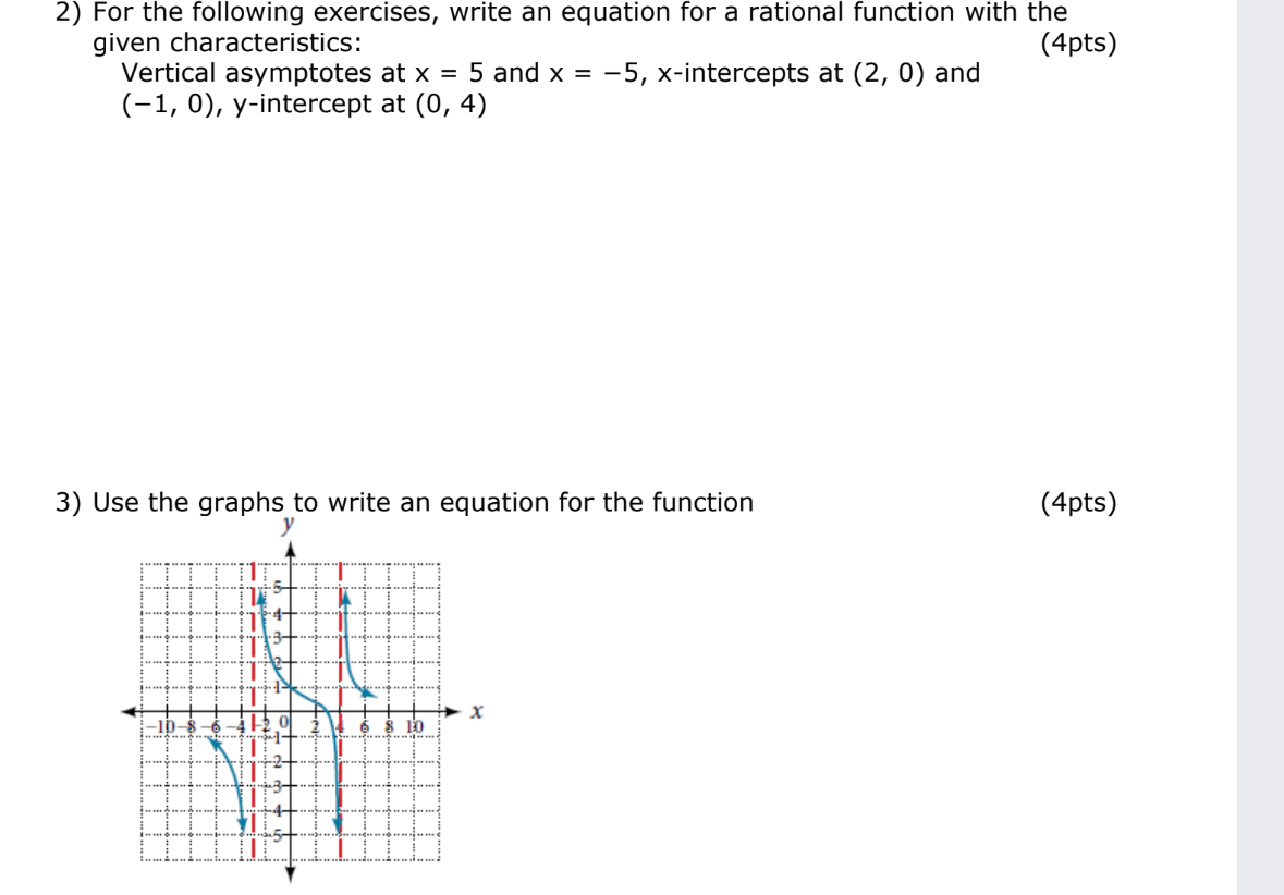Solved 2) For the following exercises, write an equation for | Chegg.com