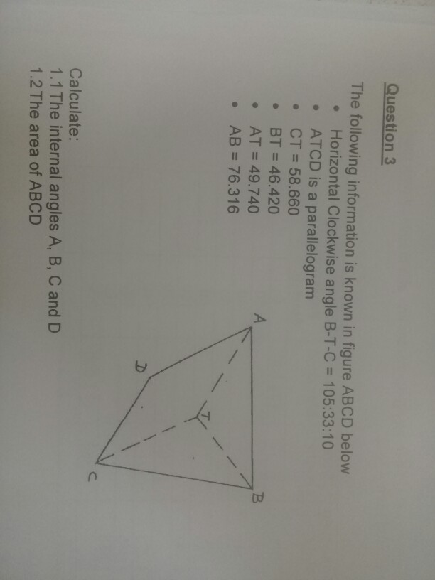 Solved Question 3 The following information is known in | Chegg.com