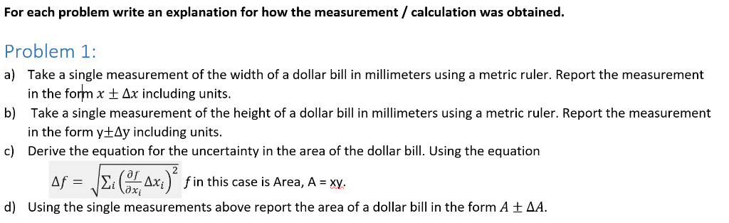 Solved For each problem write an explanation for how the | Chegg.com