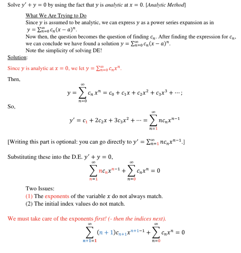 Solved Question: analytic method - using power | Chegg.com