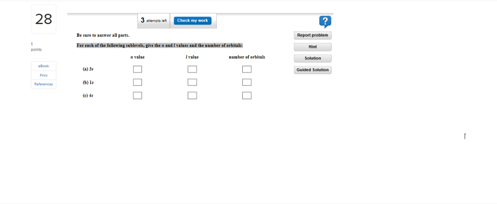 Solved 28 2 attempts left Check my work Be sure to answer | Chegg.com
