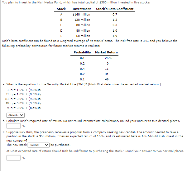 Solved Kish's beta coefficient can be found as a weighted | Chegg.com