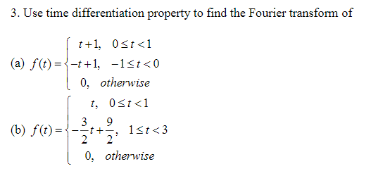 Solved 3. Use time differentiation property to find the | Chegg.com