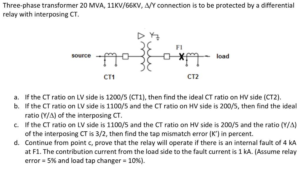 Solved Three-phase transformer 20 MVA, 11KV/66KV, Д/y | Chegg.com