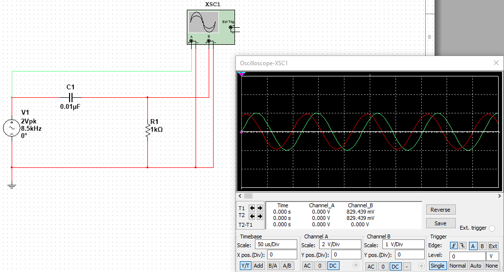 Solved . Measure time period T and Measure the phase angle | Chegg.com