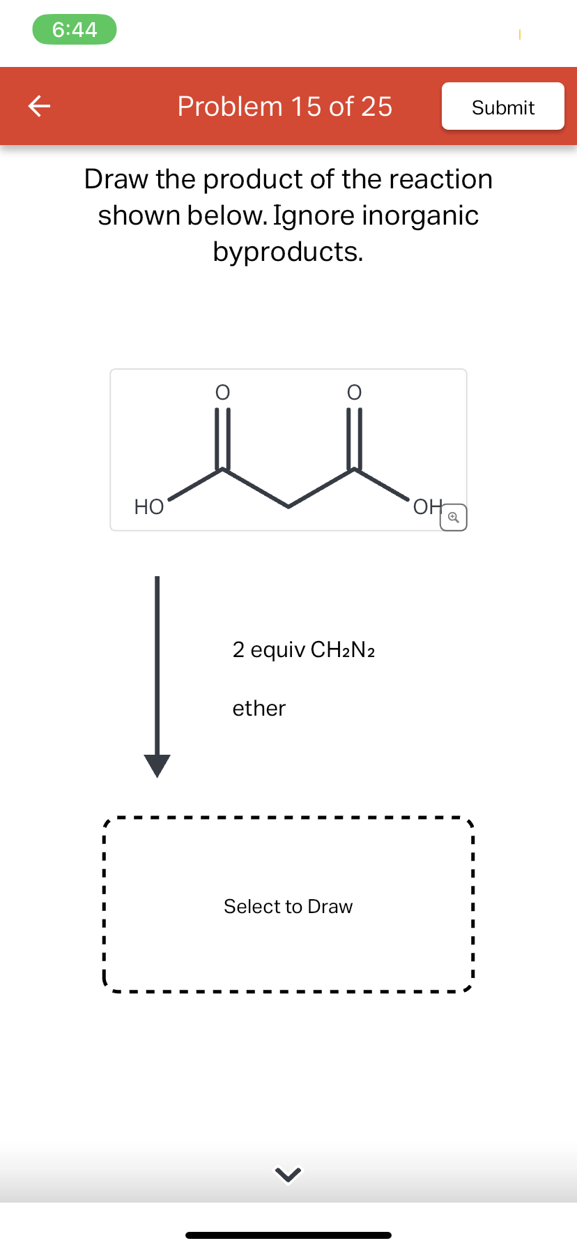 Solved Draw the product of the reaction shown below. Ignore | Chegg.com